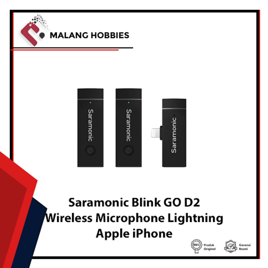 Saramonic Blink GO D2 Dual Wireless Microphone Lightning Apple iPhone