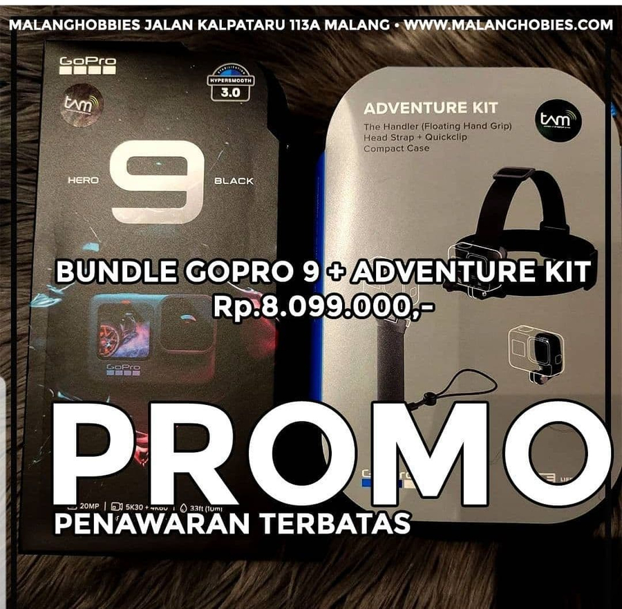 Gopro Hero 9 Black Bundle Adventure Kit - Go Pro 9 Black