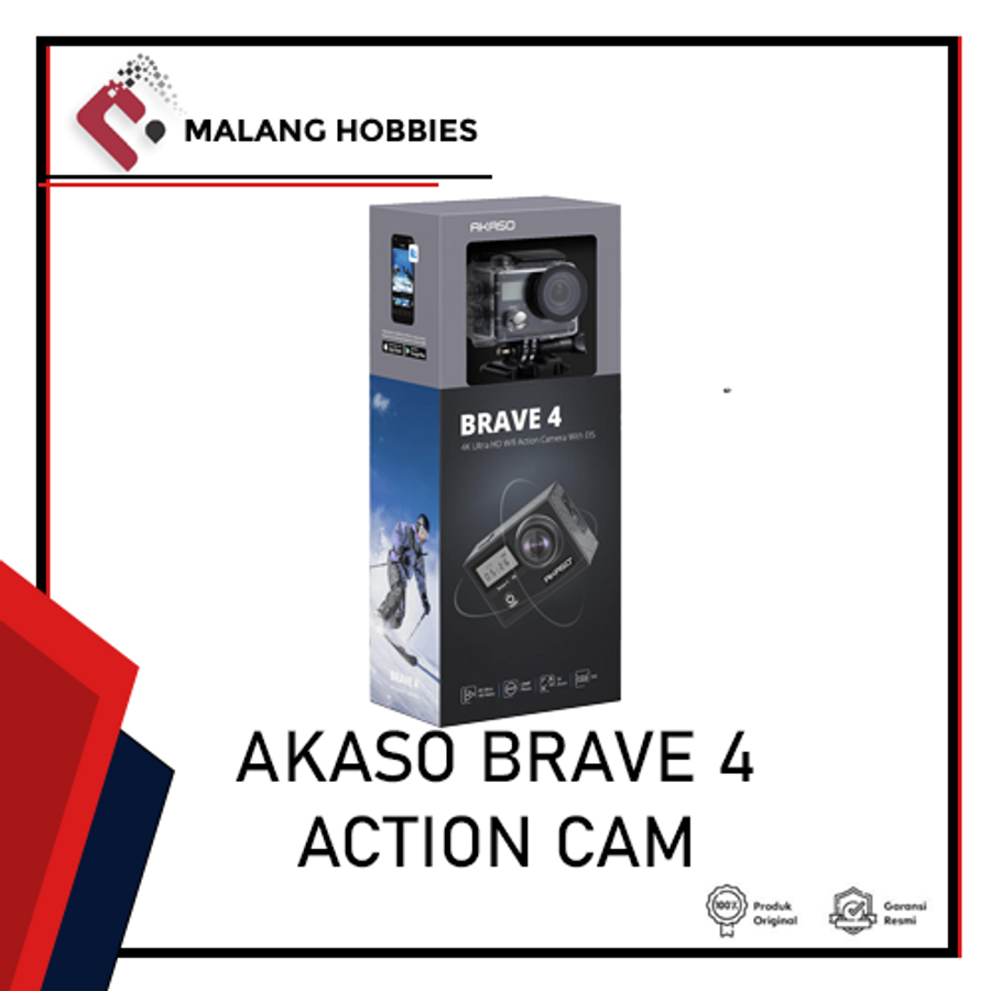 Akaso Brave 4 Action Cam Camera Wifi 4K Waterproof